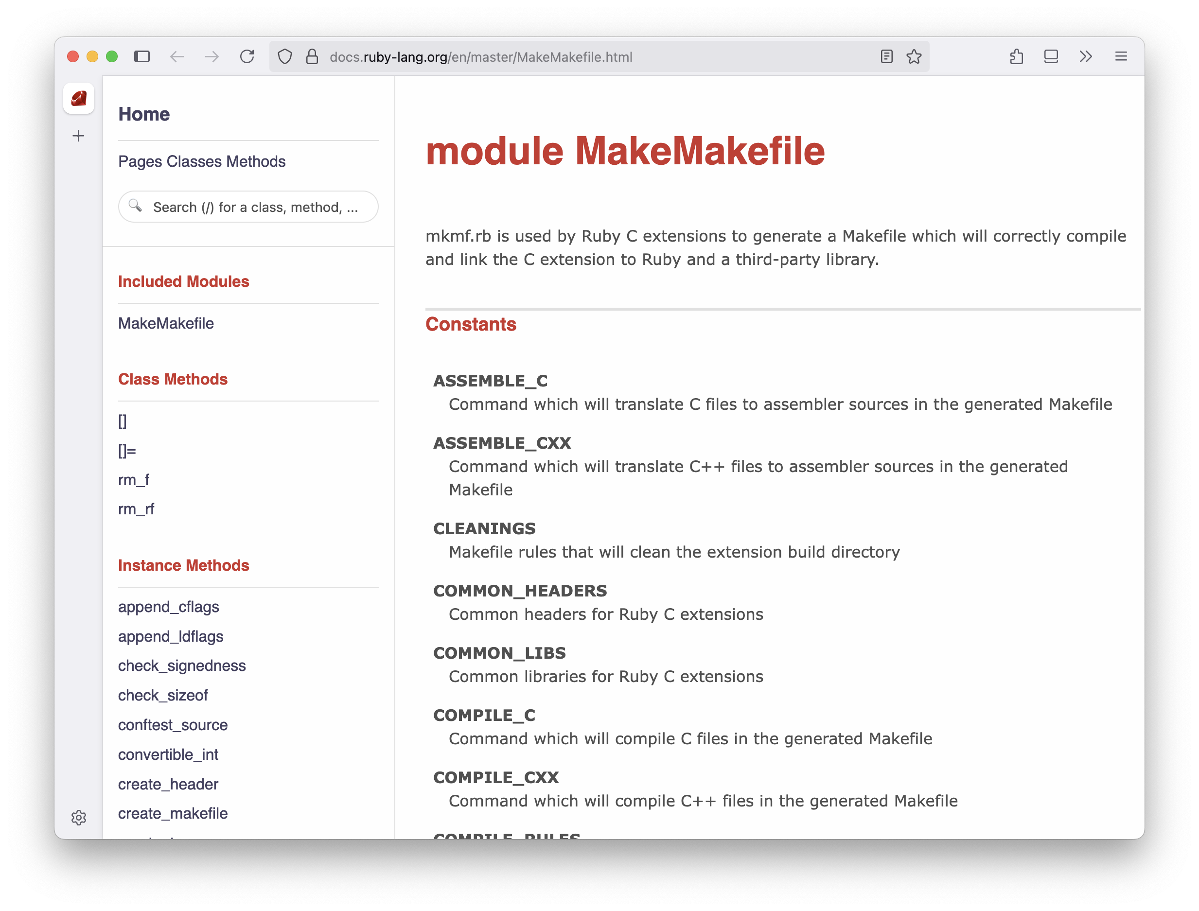 docs.ruby-lang.org/en/master/MakeMakefile.html